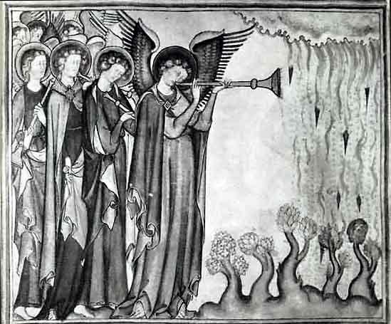 中世纪最壮观挂毯（法国昂热城堡珍藏）：圣经启示录2：死亡四骑士，七号吹响七灾（超清大图） - 知乎