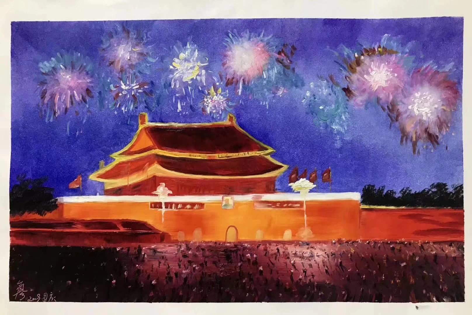 我和我的祖国，10幅70周年精美国庆画稿，用画笔去爱祖国 知乎
