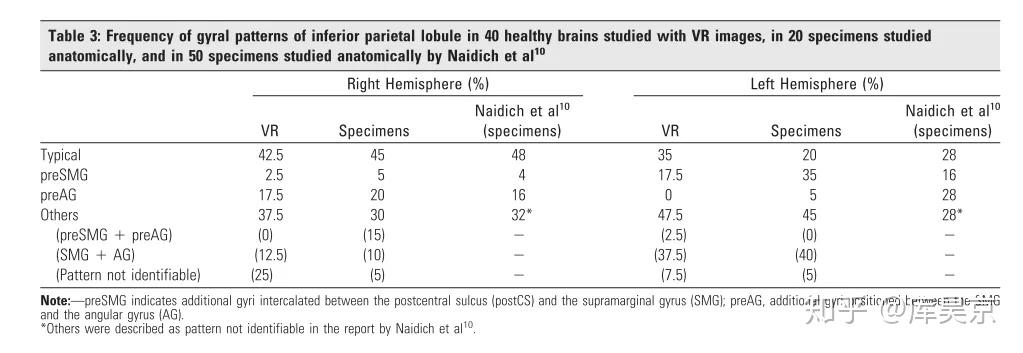 神经解剖 | AJNR：顶下小叶（IPL）的结构和变异 - 知乎