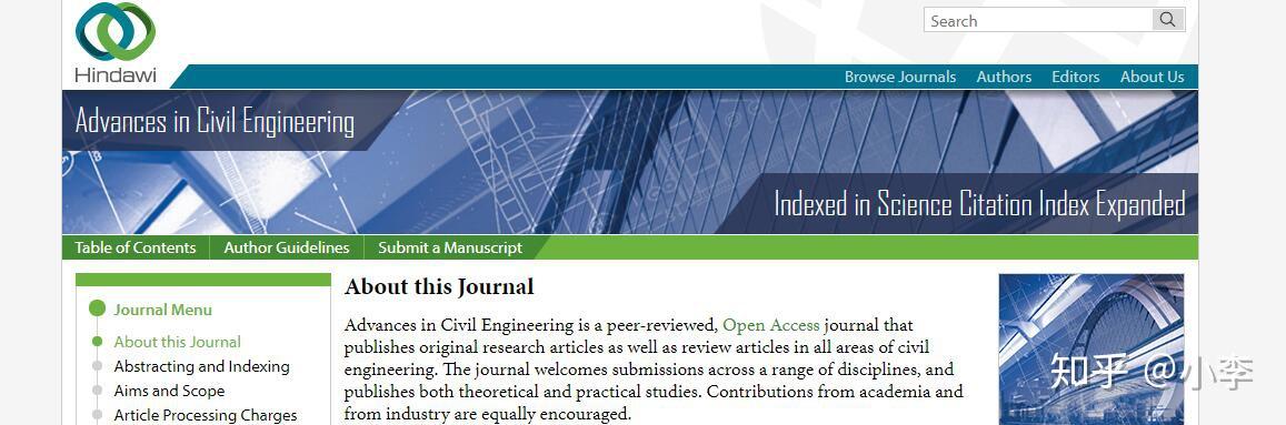 Advances in Civil Engineering期刊是不是SCI检索？ - 知乎