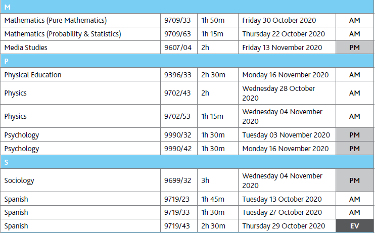 CAIE考试局公布2020年秋季IGCSE/Alevel考试时间以及新增考试科目！ - 知乎